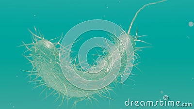 Bacteria Floating 3-D Animation Stock Video - Video of bacteria ...