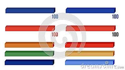 3d Loading Progress Bar with Counter Stock Footage - Video of sign ...