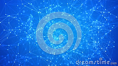 3d Loop Rendered Abstract Plexus Shapes. Connection and Web Concept Stock Footage - Video of ...