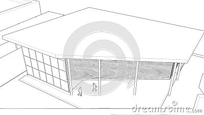 3D Looped Animation of Building Project Stock Footage - Video of ...