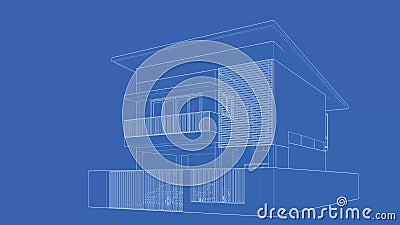 3D Looped Animation of Building Project Stock Footage - Video of ...