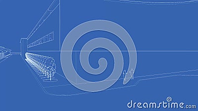 3D Looped Animation of Building Project Stock Video - Video of abstract ...