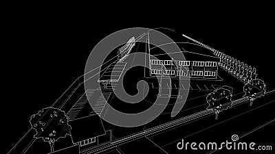 3D Looped Animation of Building Project Stock Video - Video of looping ...