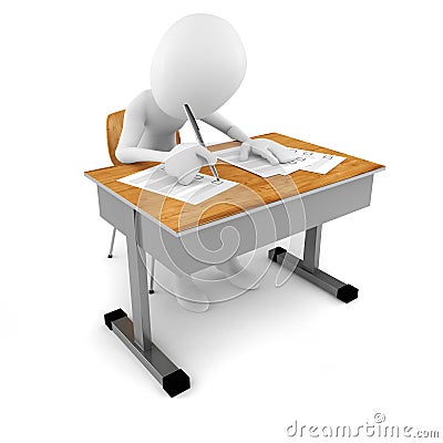 3d Man In Classroom Royalty-Free Stock Photo | CartoonDealer.com #33025809