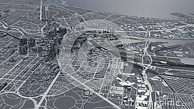 Melbourne City 3d Map. Stock Photo | CartoonDealer.com #194479296