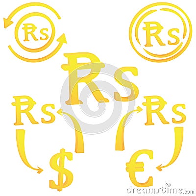 3D Mauritian Rupee Currency Symbol Cartoon Vector | CartoonDealer.com ...