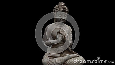 Buddha Statue with Crossed Legs Stock Video - Video of animation ...
