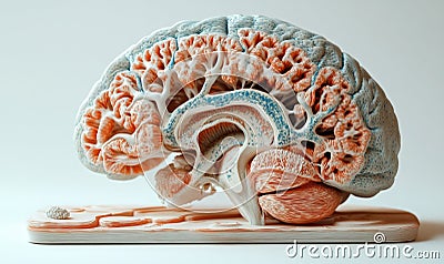 3D Model Of The Hypothalamus In The Brain, Showing Its Connection To ...