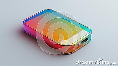 108 3D Model Of A Vibrant External Hard Drive Icon With Smooth Textures ...