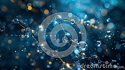 3d Molecules Structure, Biotech Or Medical, Pharmaceutical Concept ...