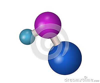 3D NaOH Molecule. Cartoon Vector | CartoonDealer.com #118313407