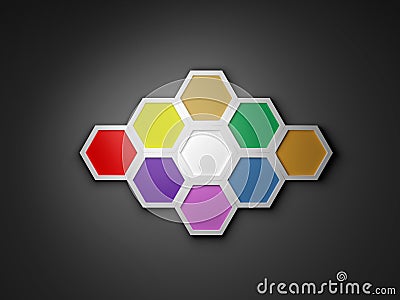 3D Octagon Template Layout Royalty-Free Stock Photo | CartoonDealer.com ...