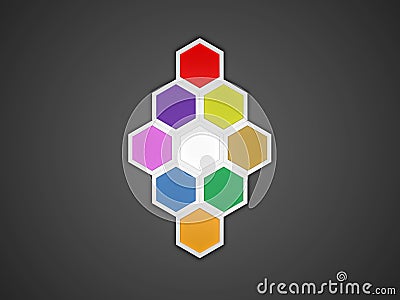 3D Octagon Template Layout Royalty-Free Stock Photography ...