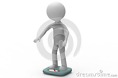 3d People - Man On Weight Machine Stock Photography | CartoonDealer.com ...