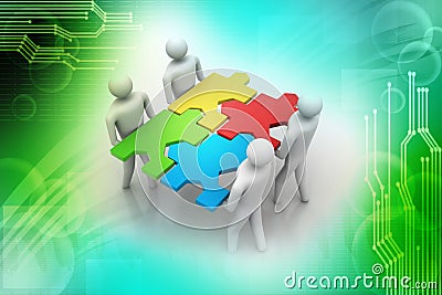 3d People - Team Stock Photography | CartoonDealer.com #36275798
