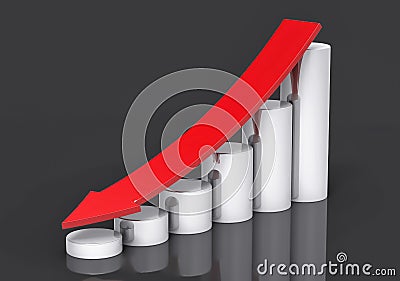 3D Profit Decrease Background Stock Photography | CartoonDealer.com #63364886
