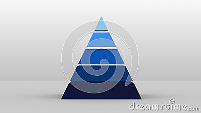 3D Pyramid Shape with Five Layers, Vector Infographic. Stock Video ...