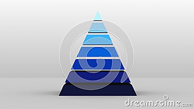 3D Pyramid Shape with Seven Layers, Vector Infographic. Stock Video ...