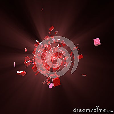 3D Red Blocks Royalty-Free Stock Photo | CartoonDealer.com #44692725