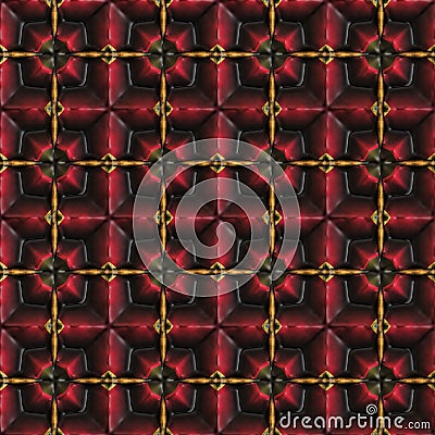 3d Red Gold Seamless Geometic Pattern Royalty-Free Stock Photography ...