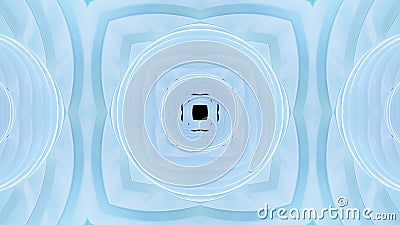 3d Render. Abstract Pattern. Pearl Material. Kaleidoscope Effect With ...