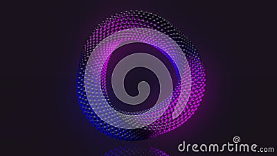 3d Render Abstract Ring Rotating. Moebius Ring Stock Footage - Video of ...
