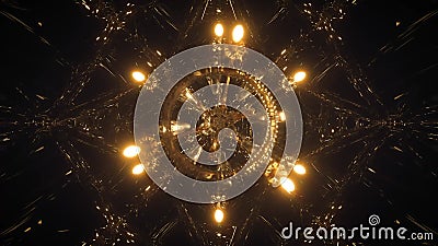 Seamlessly Looping Abstract Golden Luxury Background Stock Footage ...