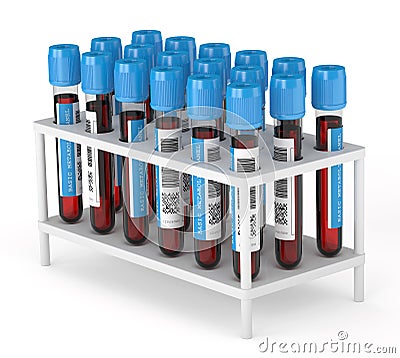 3d Render Of Basic Metabolic Panel Blood Tubes Stock Photo ...