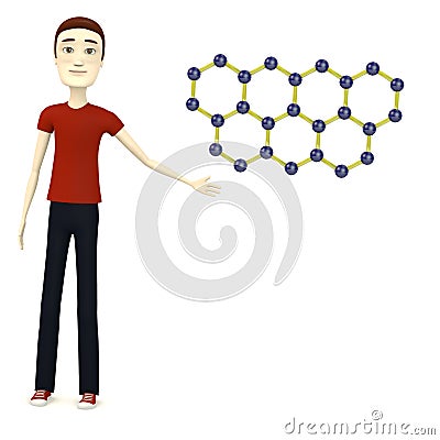 Cartoon Man With Molecules Royalty-Free Stock Image | CartoonDealer.com ...