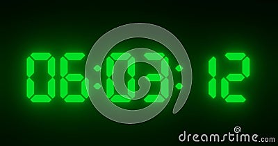 3d Render of Counting Numbers As Digital Clock Timer for Busy or Long ...