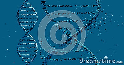 Render With DNA Helix Decay Stock Video - Video of fracture, chromosome ...