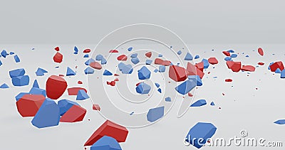 3d Render of Exploded Rock or Concrete Pieces Stock Video - Video of ...