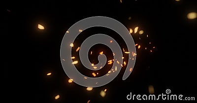 3d Render Fire Burning Embers Ash Particles Stock Footage - Video of ...