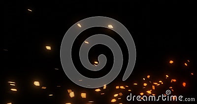 3d Render Fire Burning Embers Ash Particles Stock Footage - Video of ...