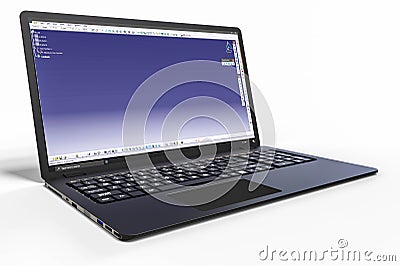 Computer Aided Design With 3D Software. Royalty-Free Stock Photo ...