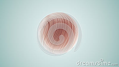 3D Render of Light Golden Sphere with Ripples Displacement Surface ...