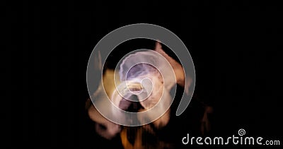 Top view of fire flames stock video. Video of isolated - 251527625