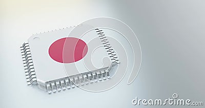 3d Render of Microchip or Semiconductor Chip, for Computing Stock Video ...