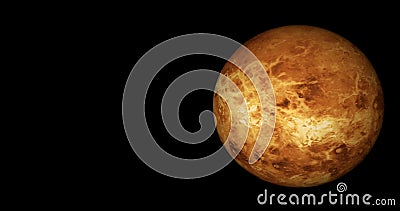 3D Render Planet Venus in 360-degree Rotation Stock Footage - Video of ...