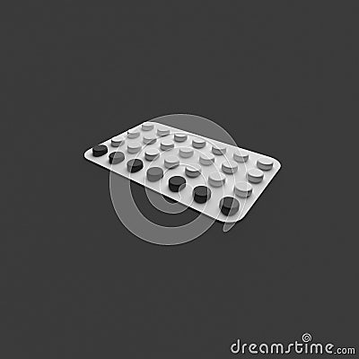 3D RENDERING OF DISK-SHAPED TABLETS Royalty-Free Stock Photography ...