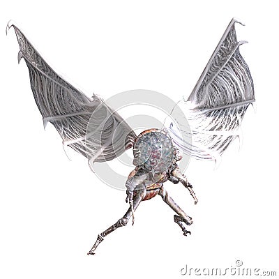 3d-illustration Of A Bright Isolated Horror Fantasy Alien Insect ...