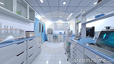 3D Rendering of the Laboratory Stock Footage - Video of research ...