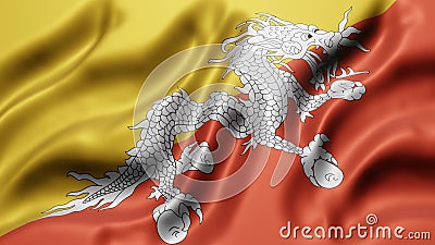 National Buthan Flag Waving Stock Footage - Video of thimphu ...
