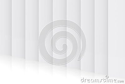 3d Rendering. Perspective View Of Modern Light Minimal Vertical Panel ...