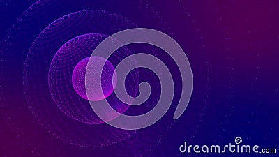 The Polygonal Ball is Transformed, Distorted. Display Lines, Points ...