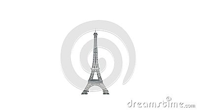 Animated Eiffel Tower. Looped. Includes Alpha Channel. Easy To Use ...