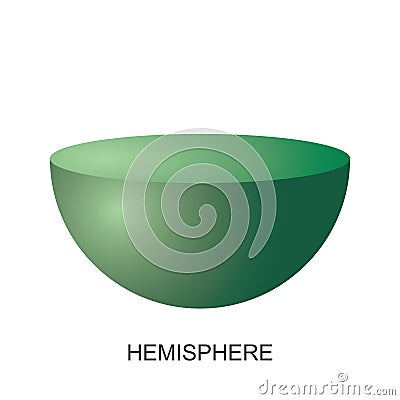 3d Shape-hemisphere Vector | CartoonDealer.com #84176969