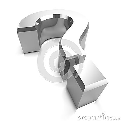3d Silver Question Mark Royalty-Free Stock Image | CartoonDealer.com ...