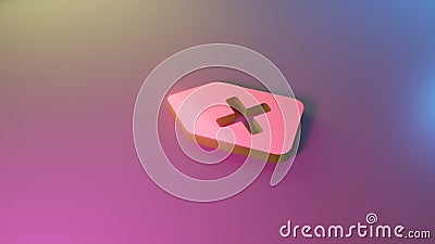 3d Symbol Of Backspace Icon Render Royalty-Free Stock Image ...