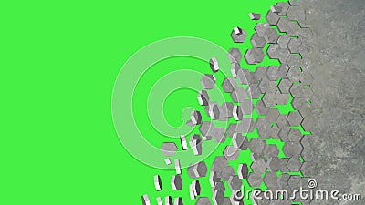 3d Transition Effect Green Screen Stock Video - Video of concept, hole ...